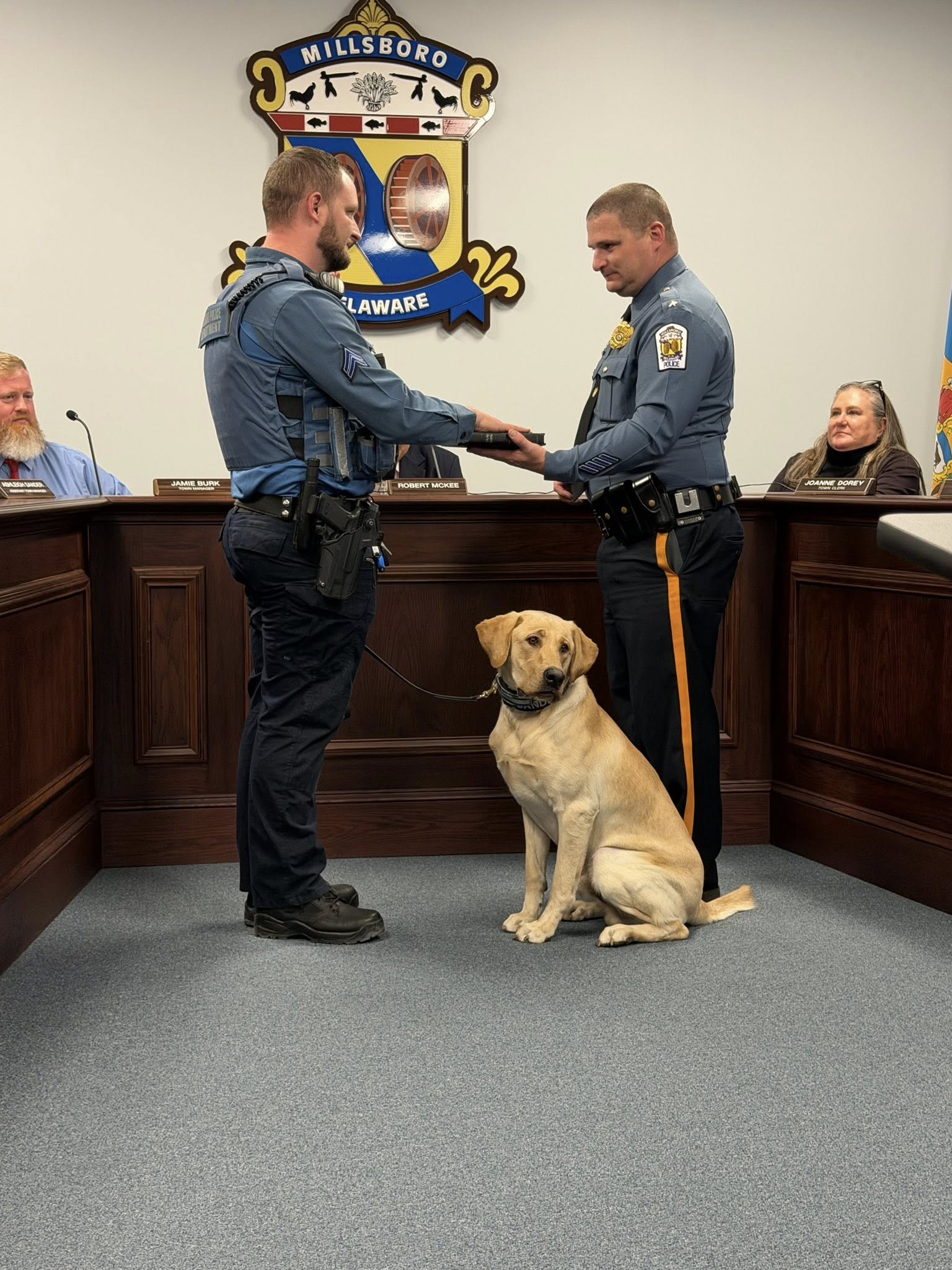 Millsboro Police Department welcomes new police chief, K9 unit - 47abc