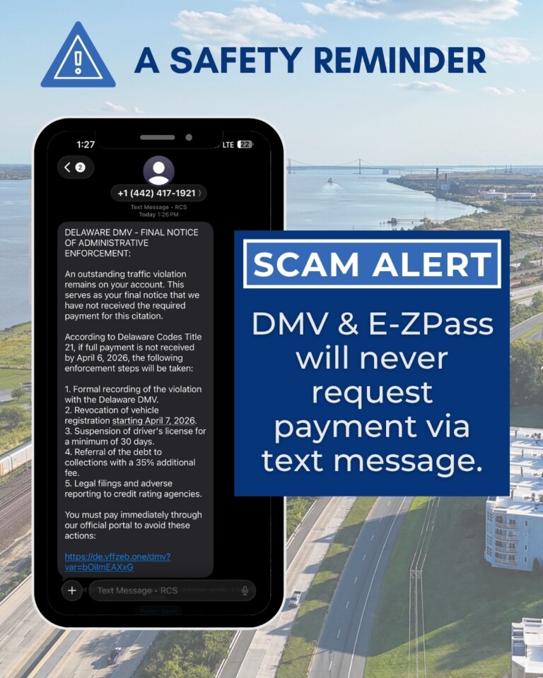 Delaware DMV Issues Scam Alert to Residents - 47abc