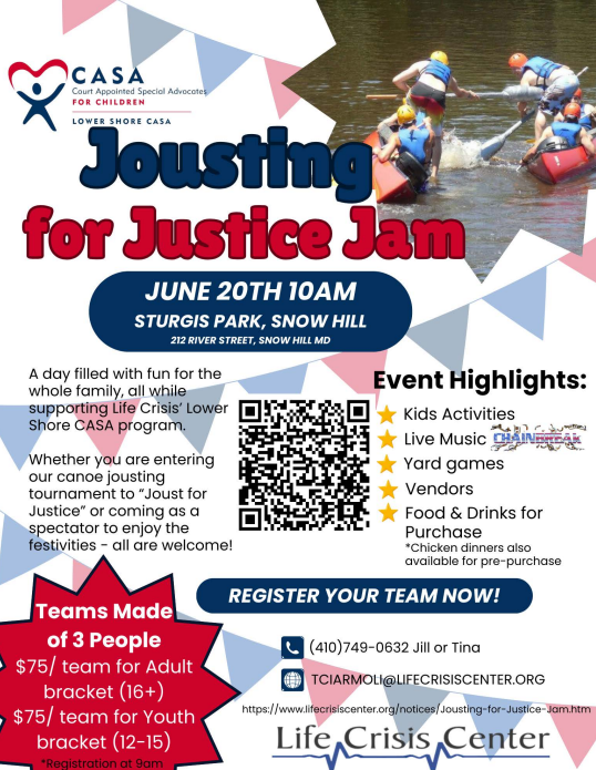 Life Crisis Center to Host First Annual Charity Canoe Jousting ...