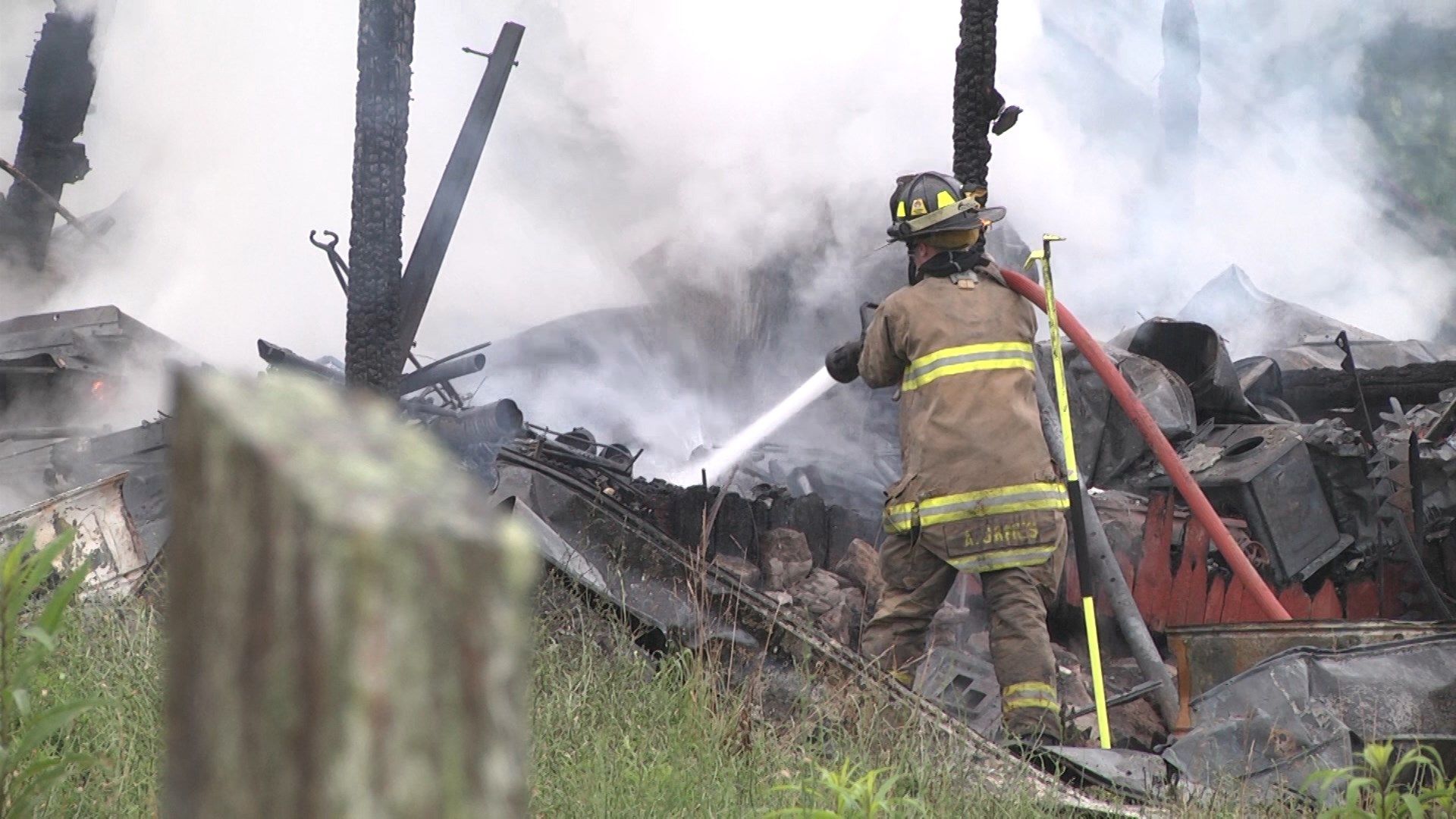 Lightning Causes Barn Blaze