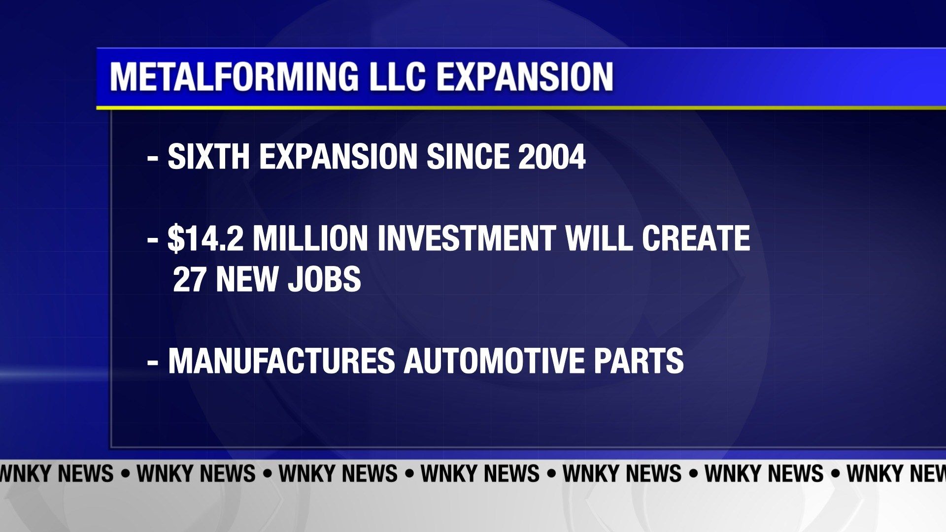 Metalforming LLC expanding in Bowling Green