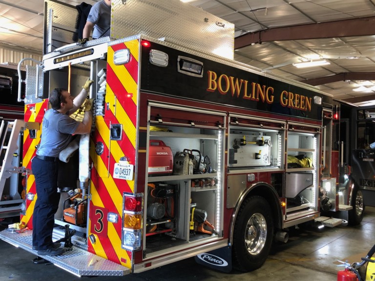 BGFD practices training situations in new building structure - WNKY ...
