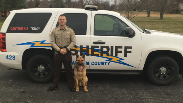 Warren County Sheriff's Office welcomes new K-9 - WNKY News 40 Television