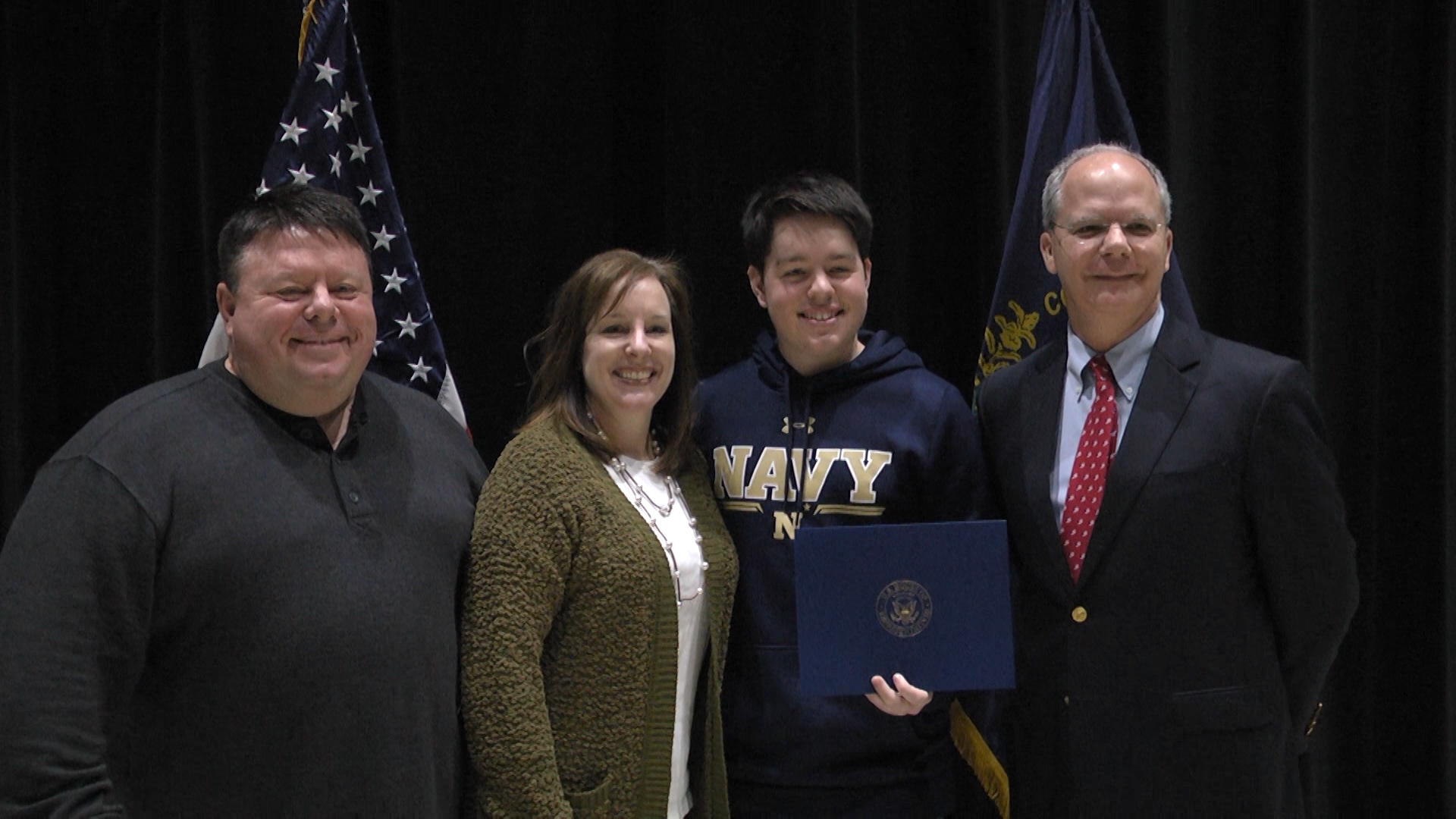 Sean Hogan receives U.S. Naval Academy appointment at senior assembly ...