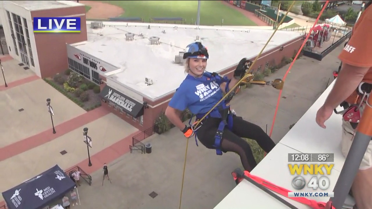 WNKY's Morgan Hoover goes Over the Edge for BRACAC - WNKY News 40 ...