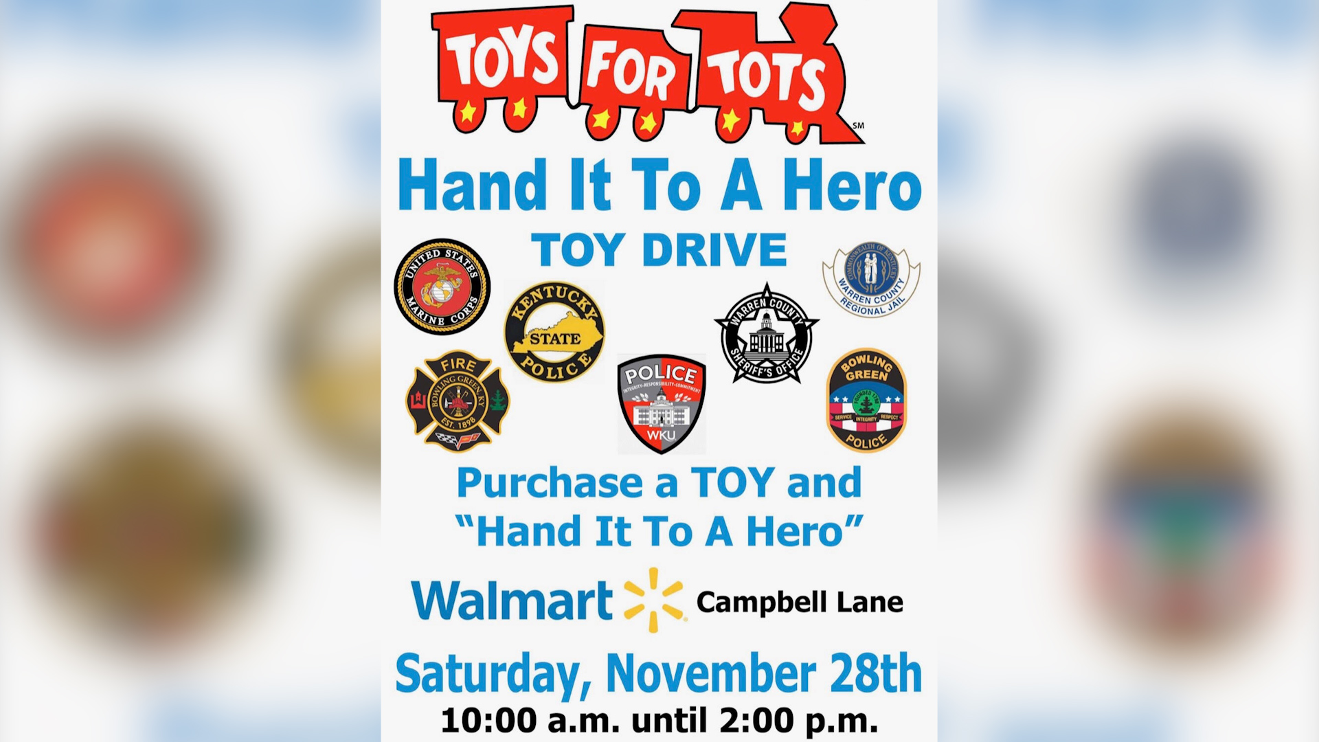 Toys for Tots hosts annual Hand it to a Hero donation drive Saturday ...