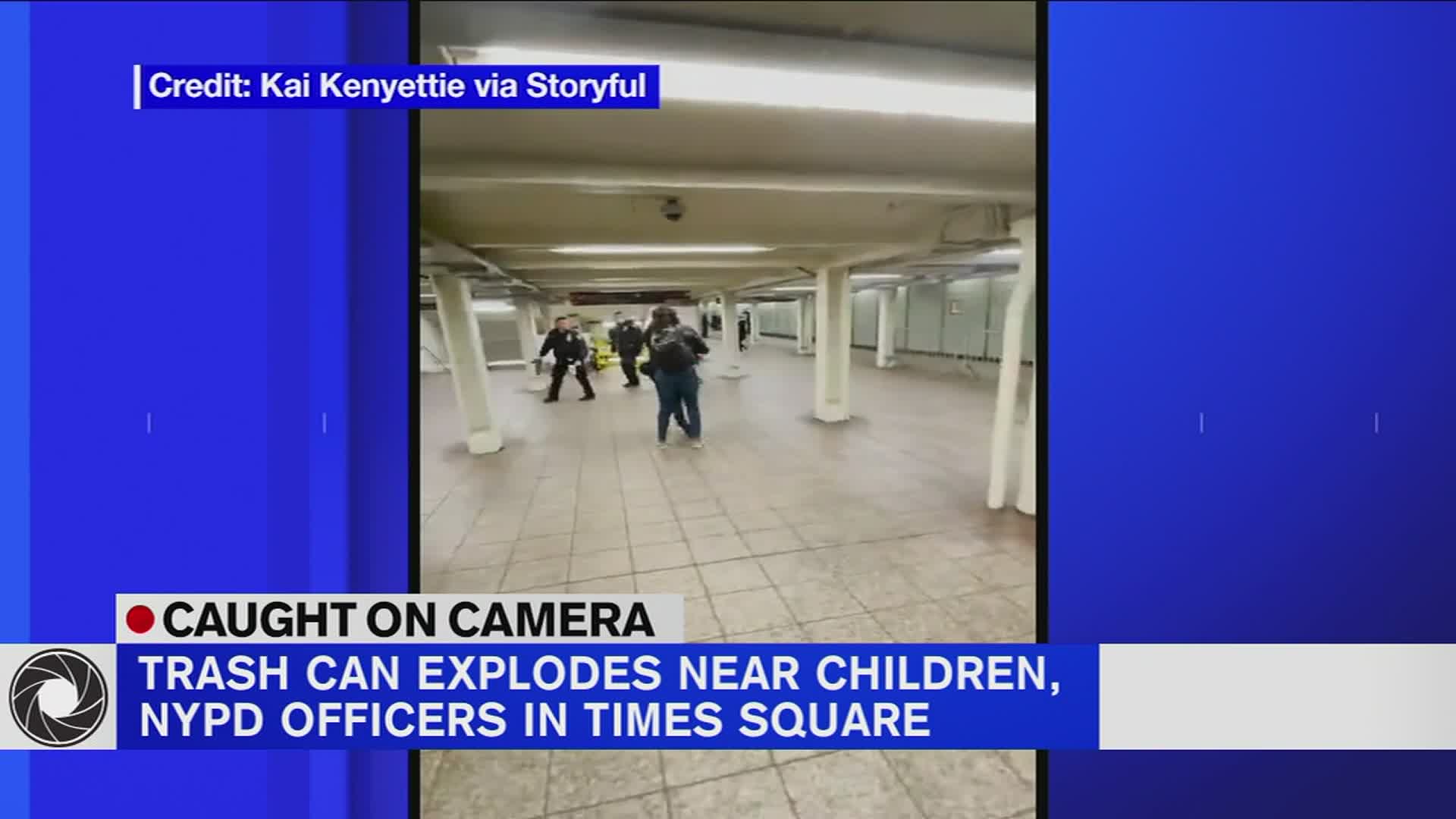 Trashcan explodes in Times Square Subway Station - WNKY News 40 Television