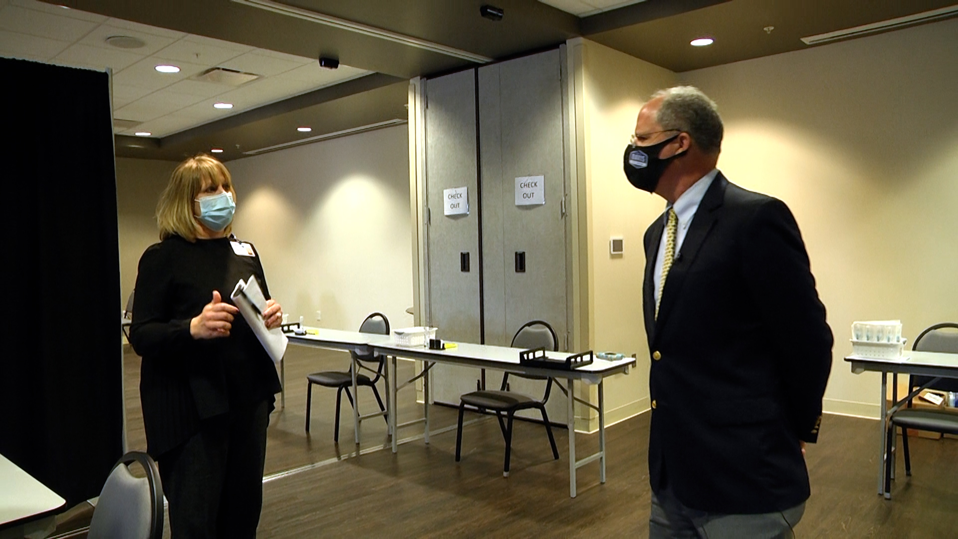 U.S. Congressman Brett Guthrie tours TJ Samson Health Pavilion COVID-19 ...