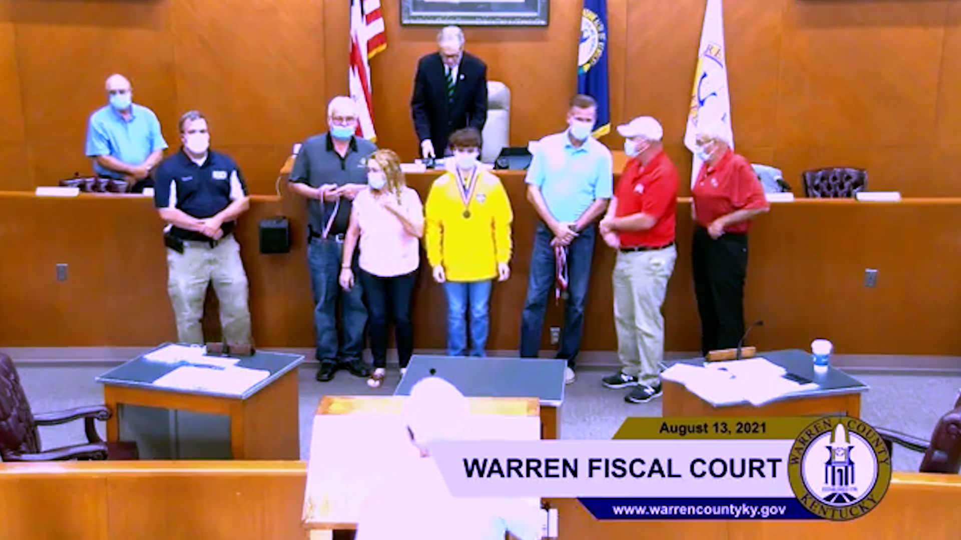 Medals awarded to individuals at Warren County Fiscal Court session ...