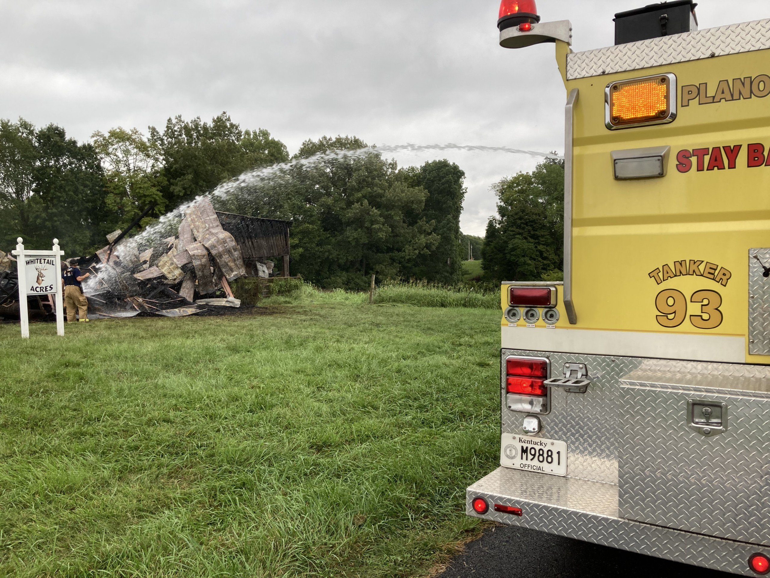 Fire crews battle two barn fires within minutes of each other, arson ...
