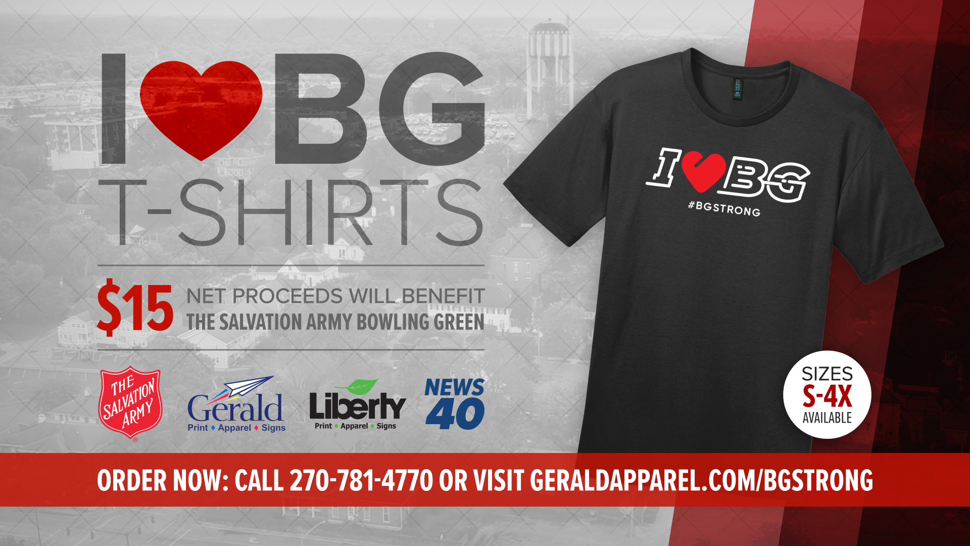 Gerald Printing "I LOVE BG" T-Shirt Campaign - WNKY News 40 Television