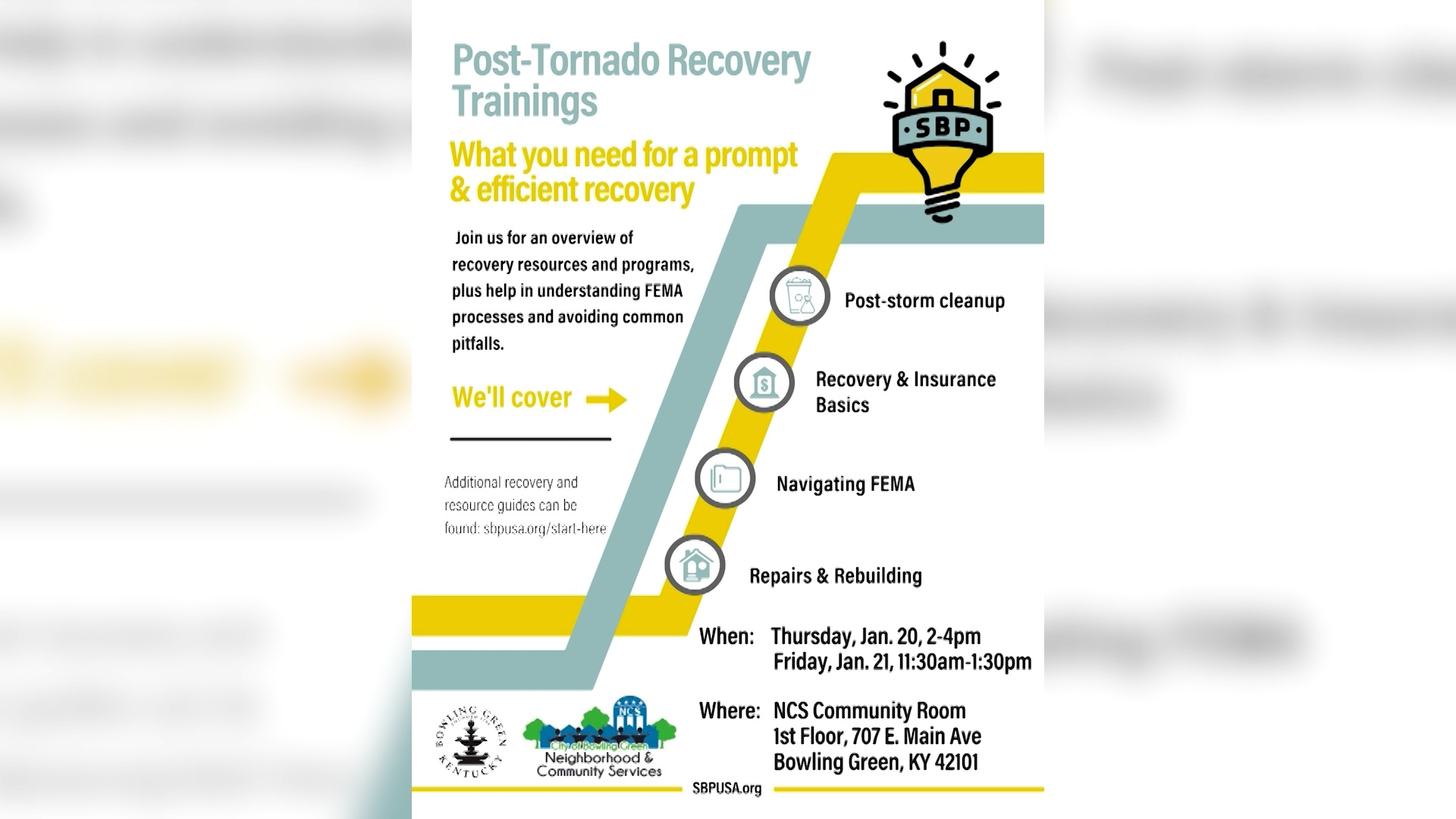 Bowling Green offers post-tornado recovery training - WNKY News 40 ...