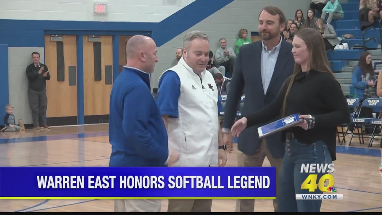Warren East alum honored with jersey retirement - WNKY News 40 Television