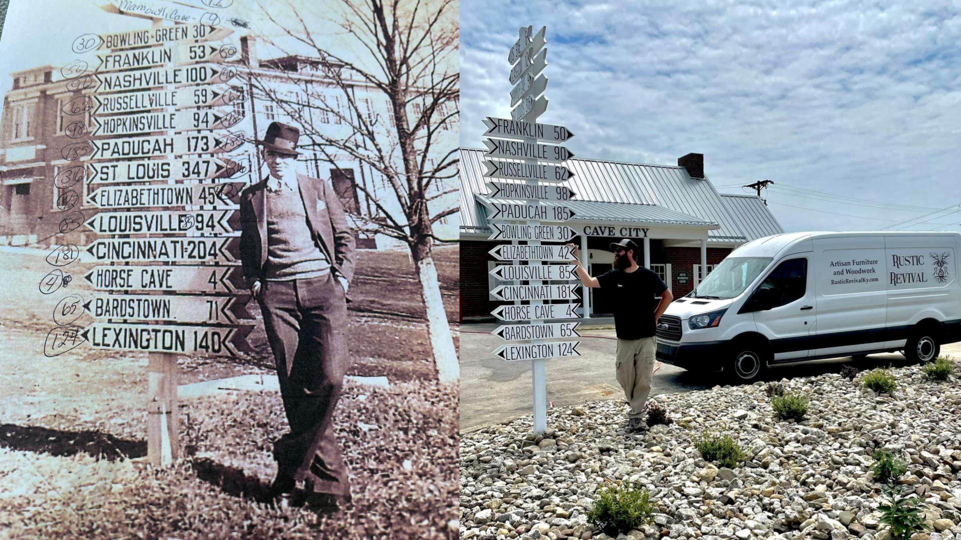 Man recreates historic sign in Cave City - WNKY News 40 Television