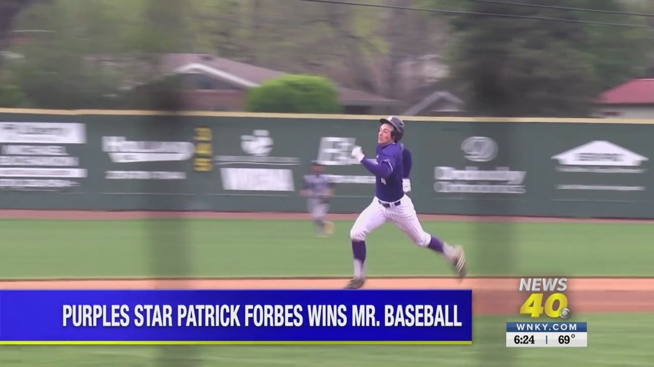 Purples Star Patrick Forbes Wins Mr. Baseball - WNKY News 40 Television