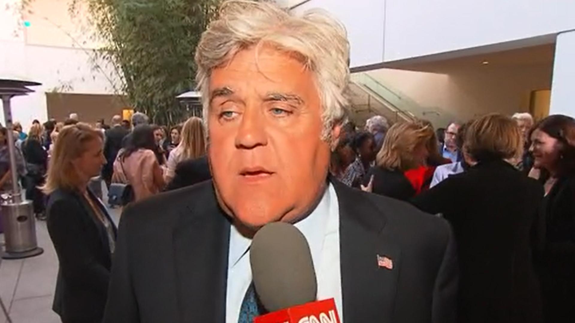 Jay Leno hospitalized from injuries in gasoline fire - WNKY News 40 ...
