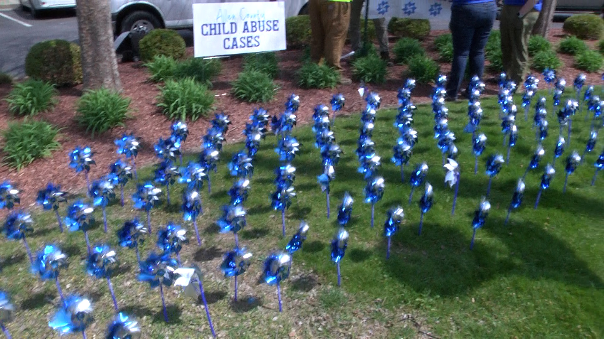 Painting the town blue: hundreds of pinwheels spread awareness for ...