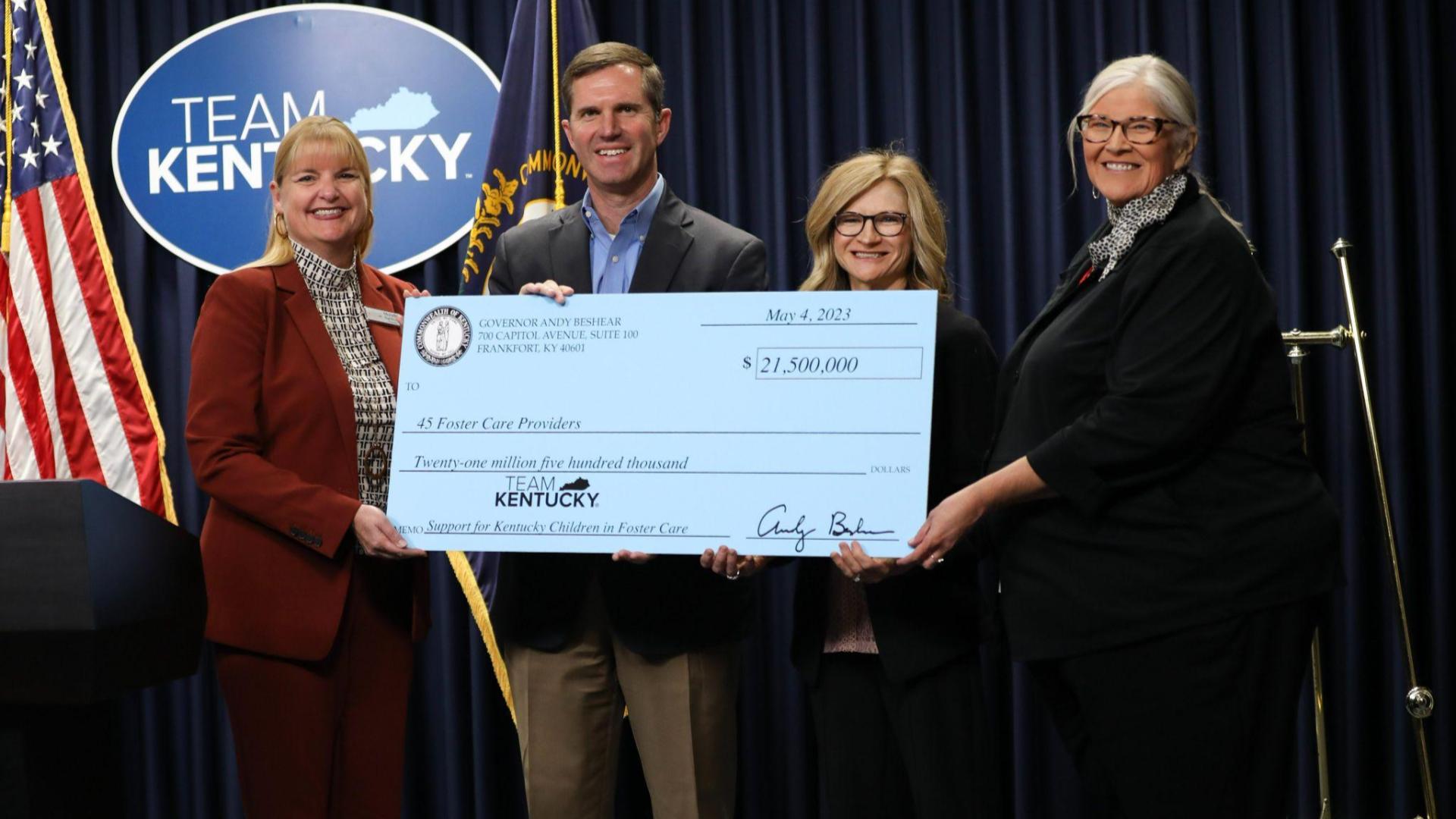 Beshear announces funding for foster children, those who provide care ...