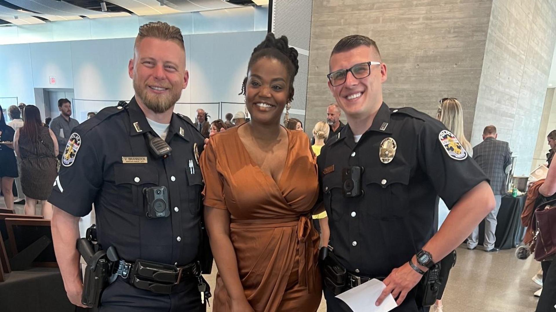 Woman meets officers who helped save her life when she was shot - WNKY ...