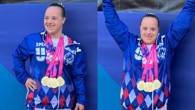 Dockins bringing home 5 gold medals in Special Olympics World Summer ...