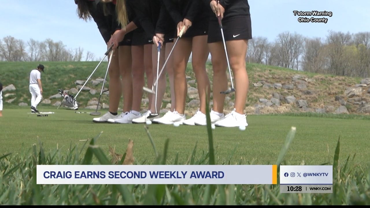 Craig earns 2nd Golfer of the Week honor in Fall Season - WNKY News 40 ...