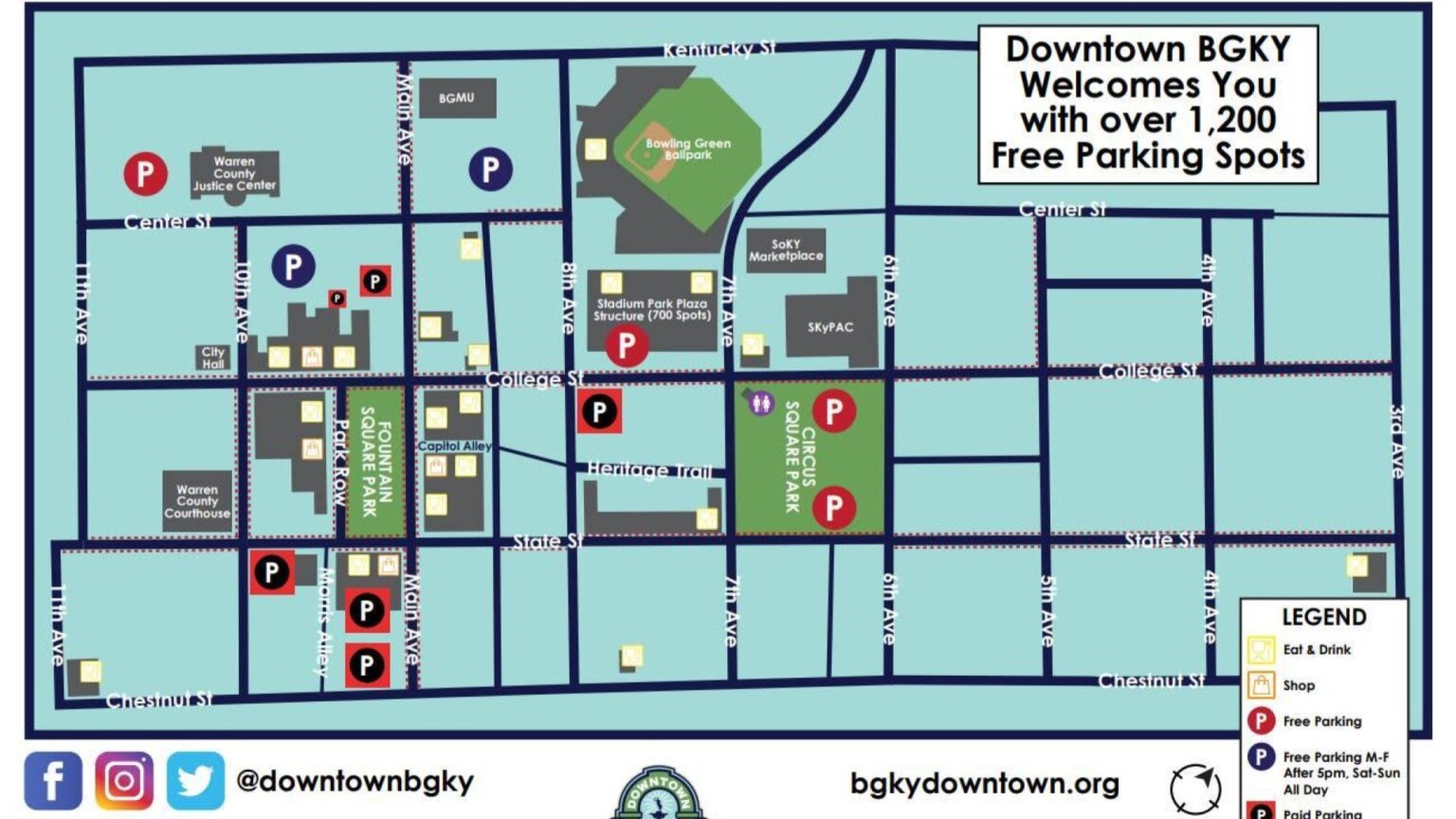 Downtown BGKY releases updated parking map - WNKY News 40 Television