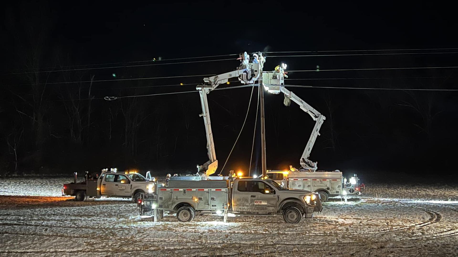 Warren RECC outage affects 990 people in Warren County - WNKY News 40 ...