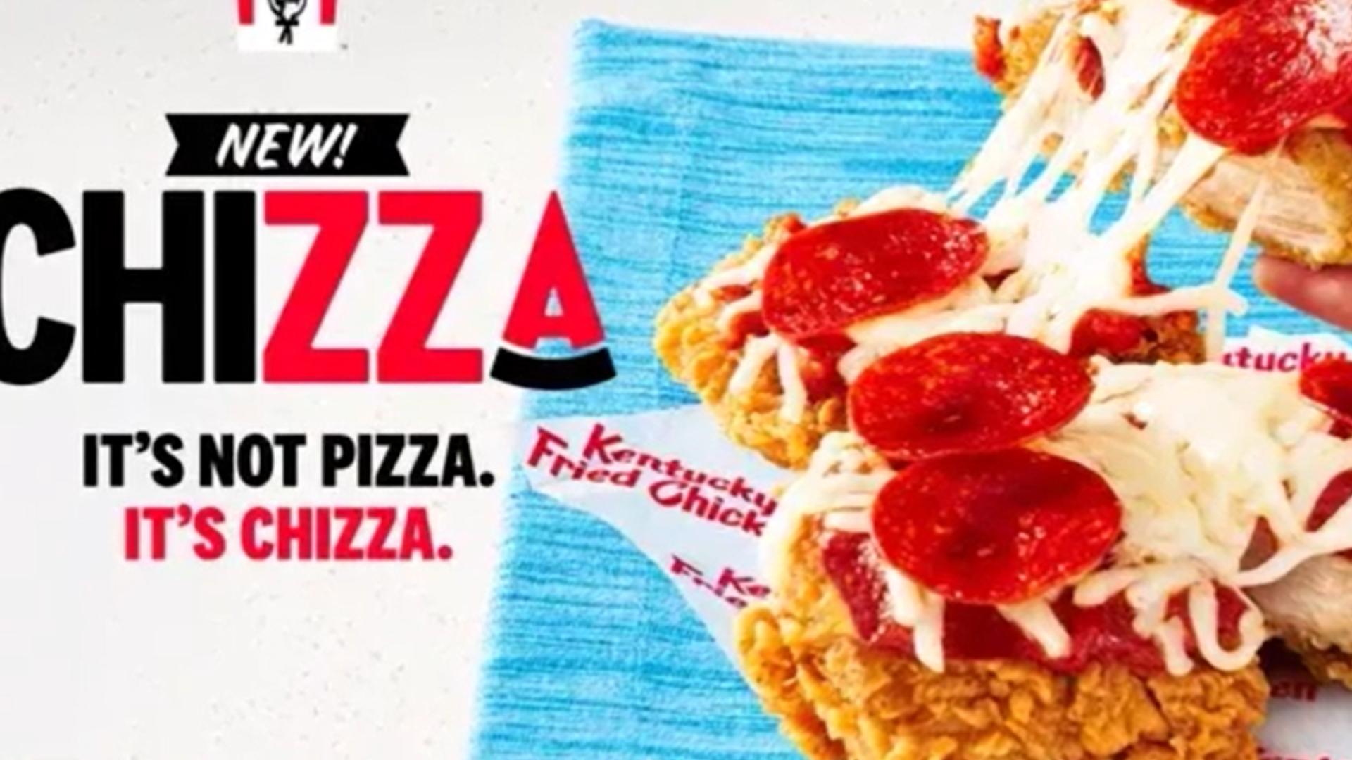 KFC adding Chizza, pizza-inspired fried chicken, to menu - WNKY News 40 ...