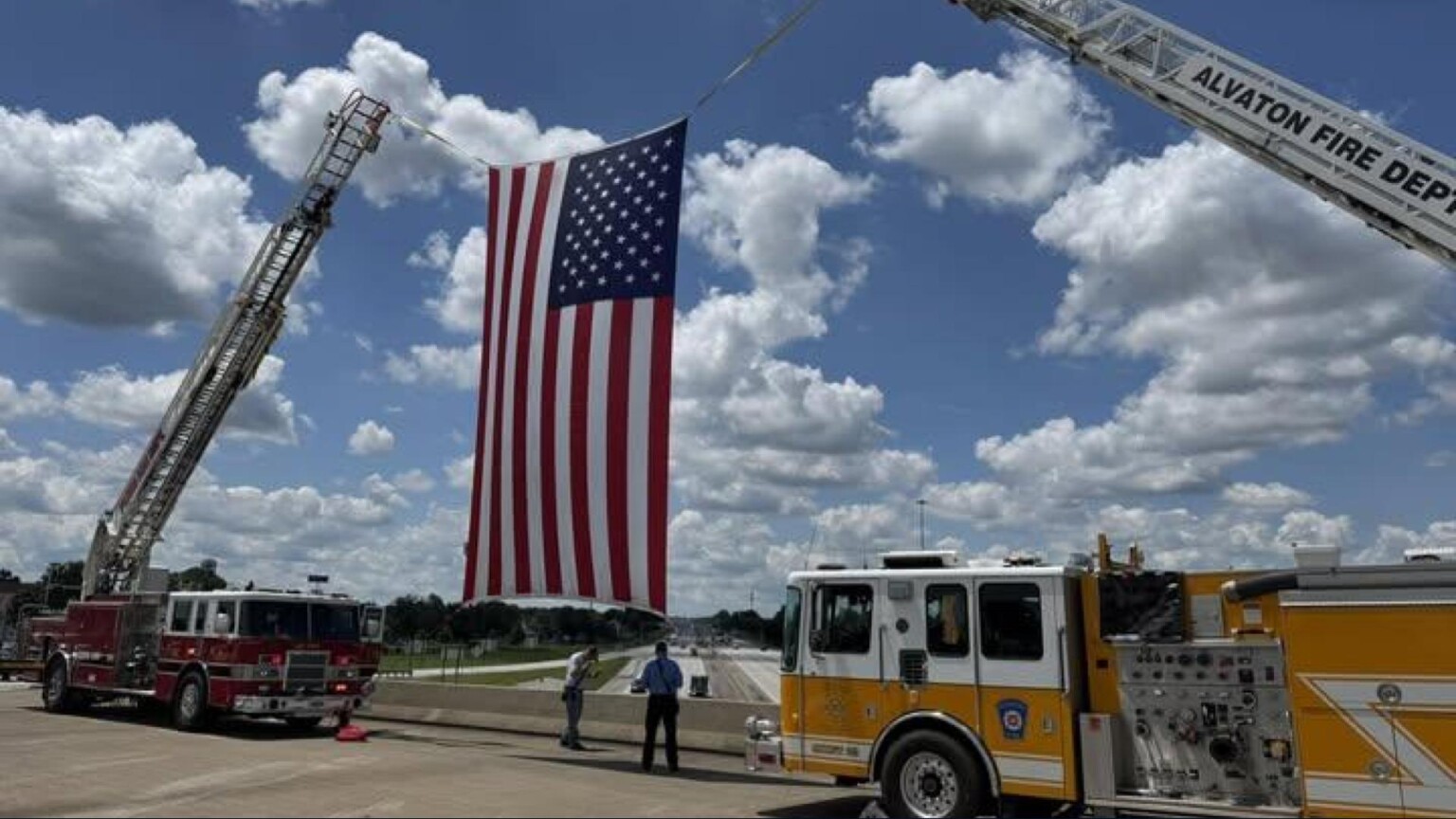 Local fire departments honor fallen Okolona fire captain's transport ...