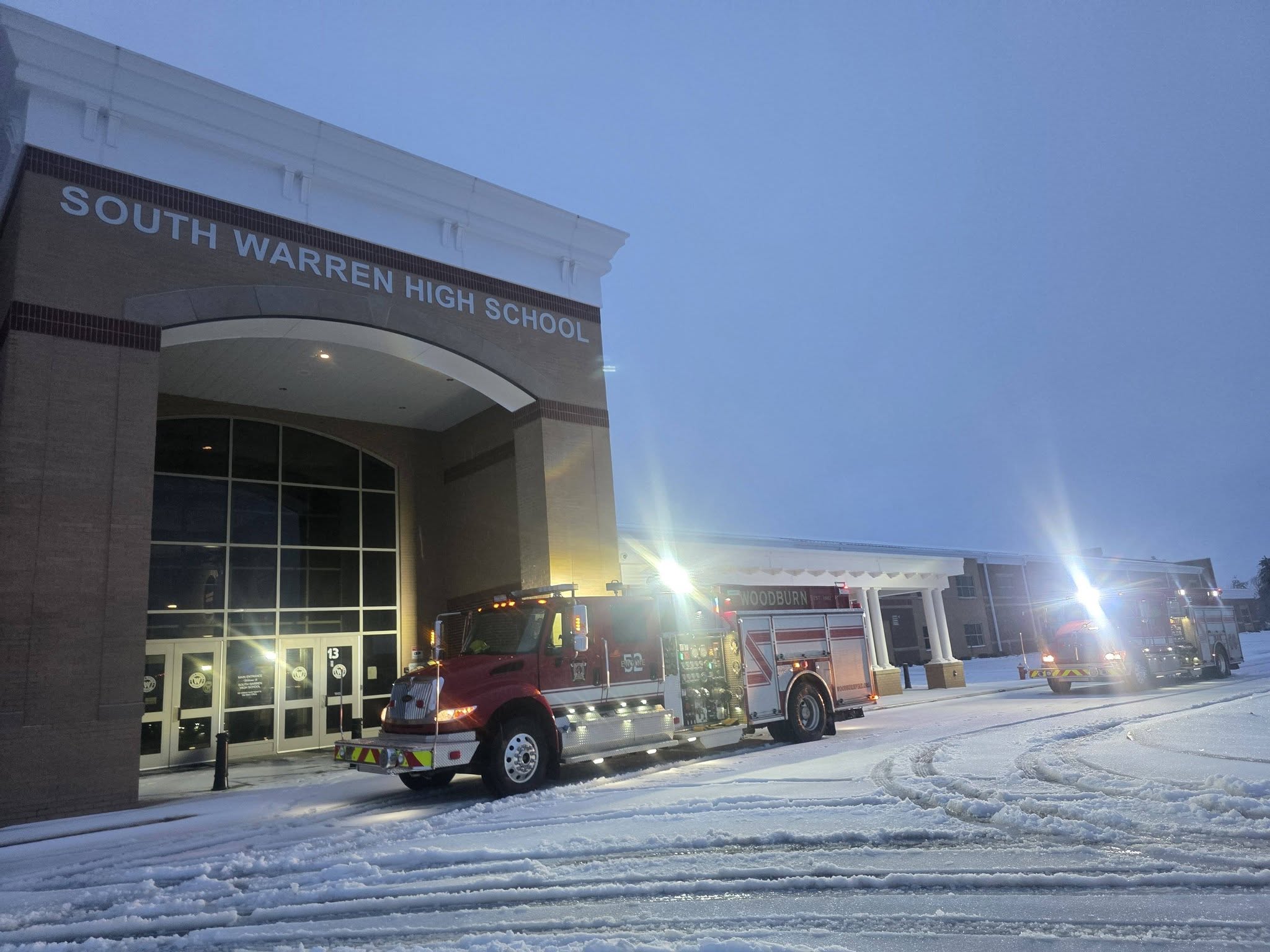 Fire departments respond to fire alarm at South Warren High School ...