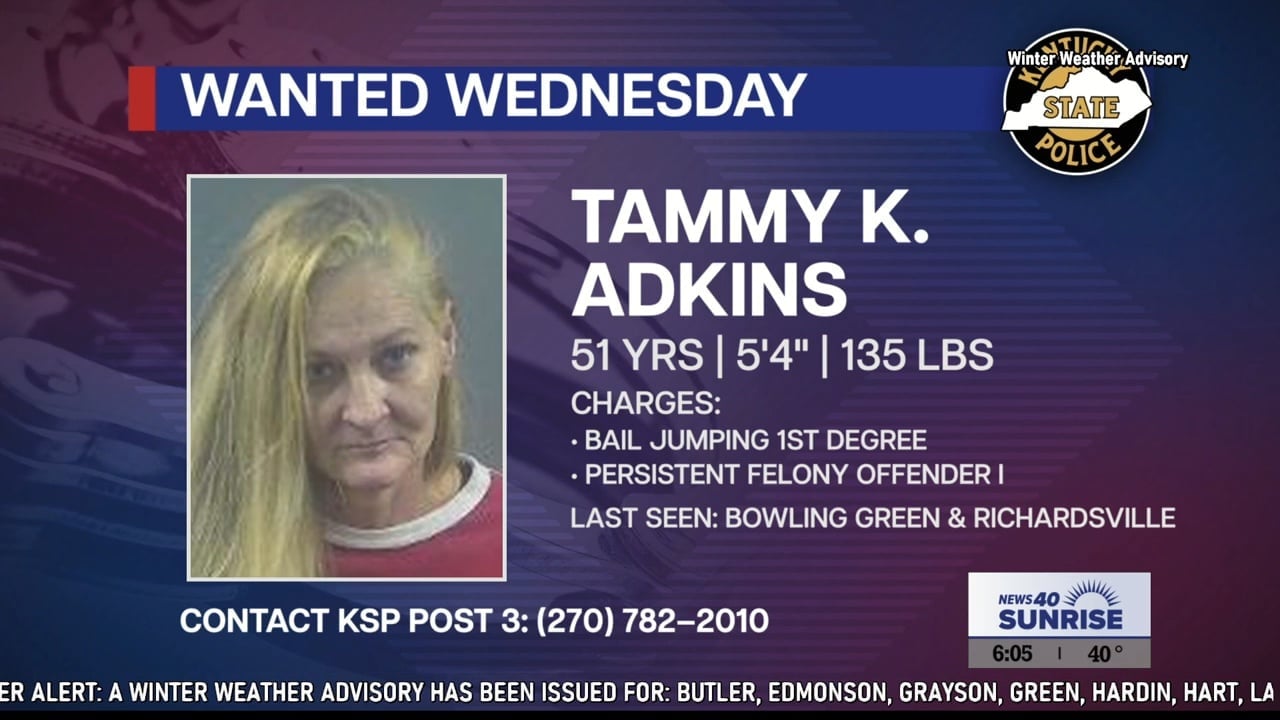Wanted Wednesday: Tammy Kay Adkins - WNKY News 40 Television