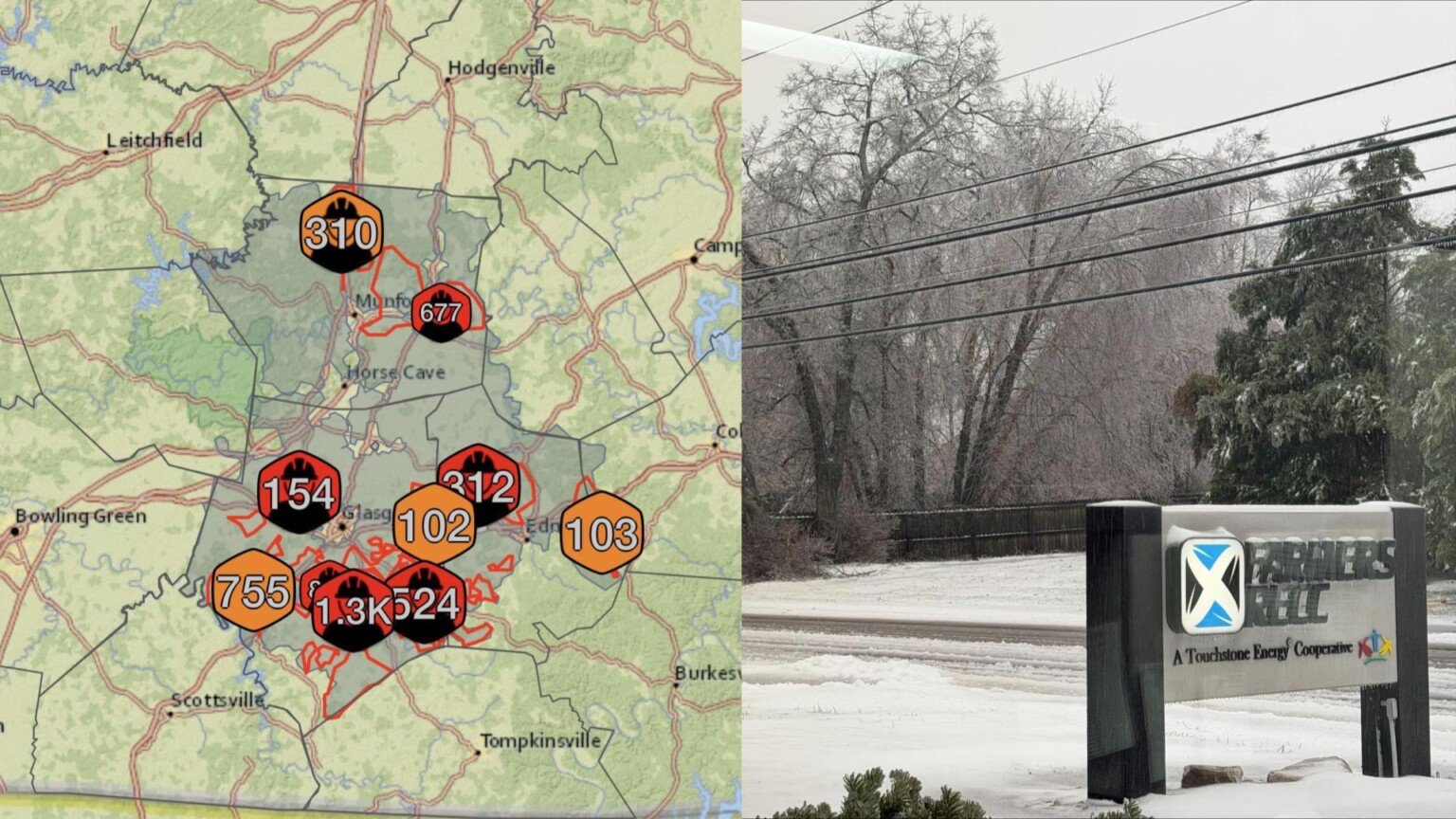 Farmers RECC provides outage update for Sunday - WNKY News 40 Television