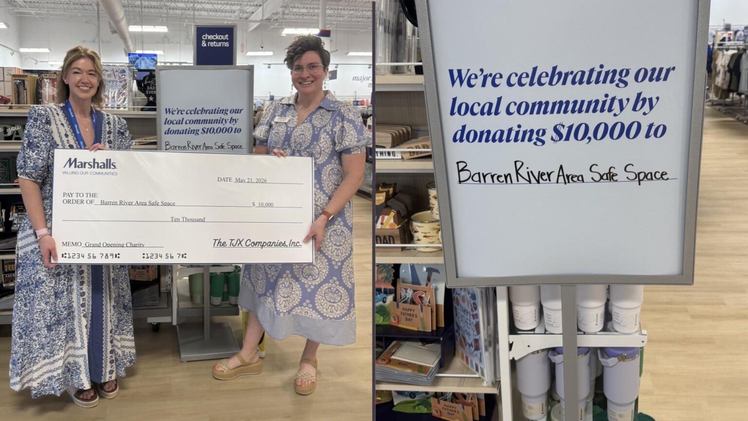 Marshalls location opens in Franklin, donates $10,000 to local ...