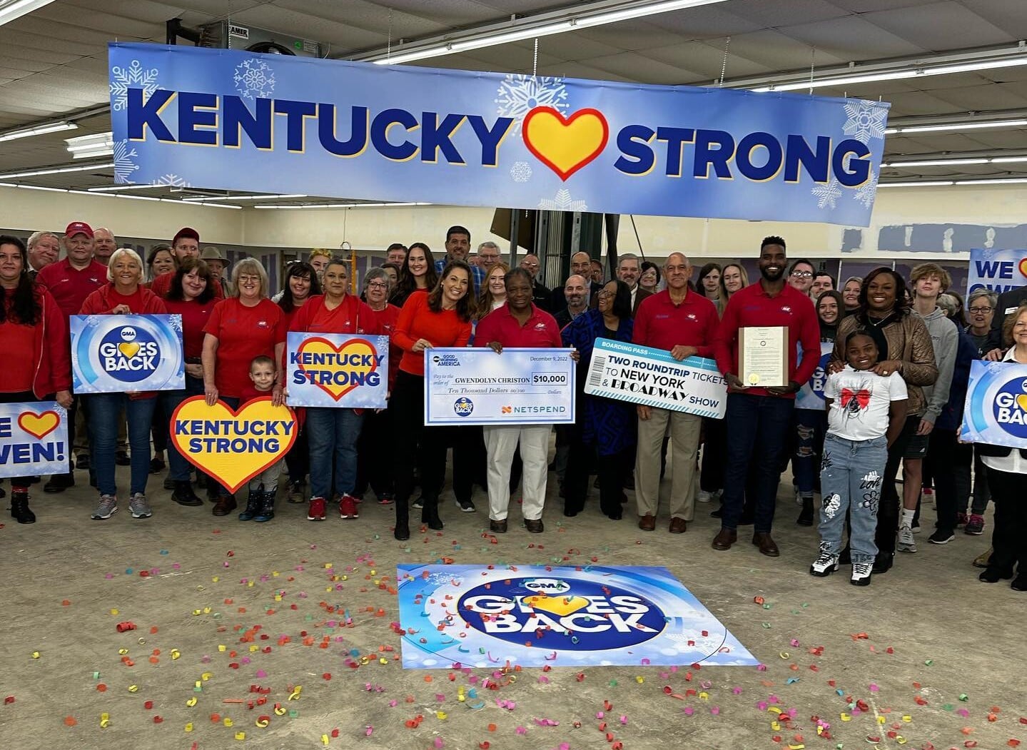 Good Morning America 'Gives Back' to Isom's IGA owner Gwen Christon