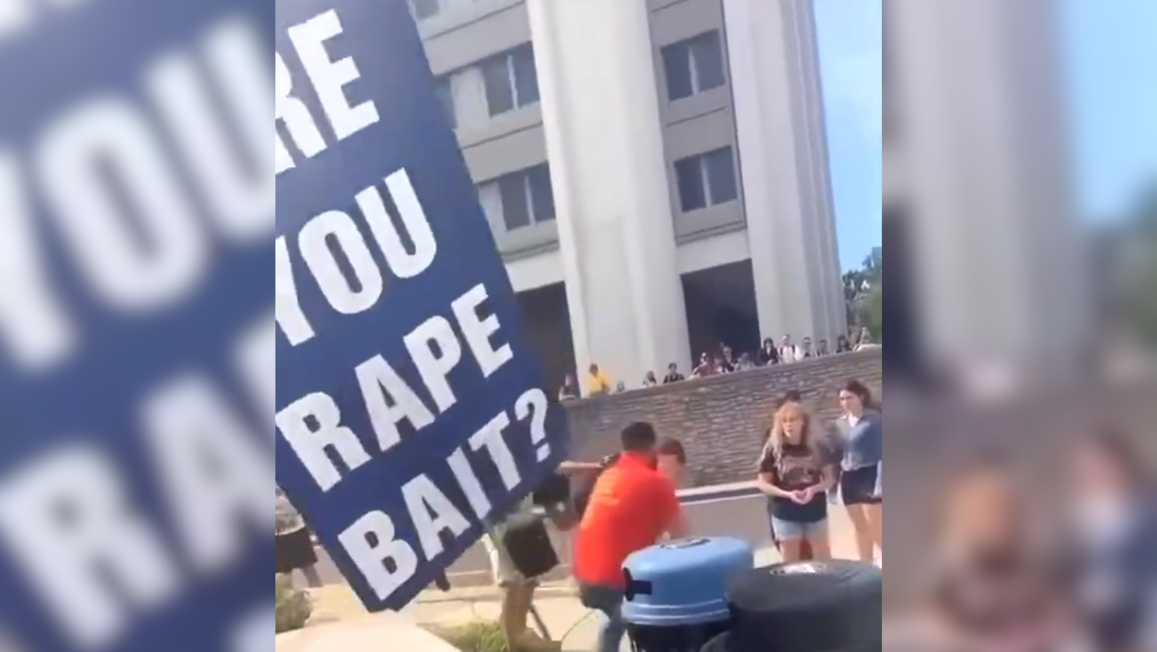 Video shows assault between protester, student on UK campus