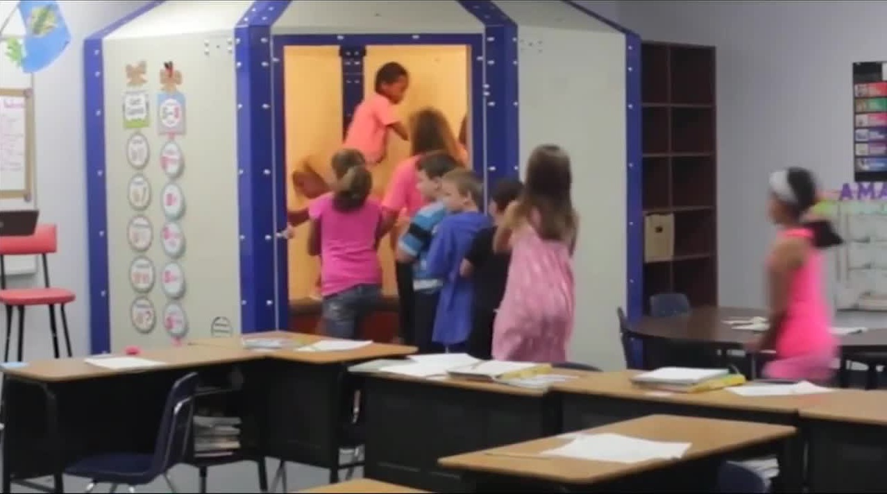 School installs bulletproof storm shelters to keep students safe - WWAYTV3