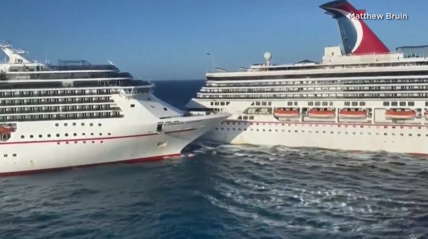 Carnival cruise ships collide in Mexico - WWAYTV3