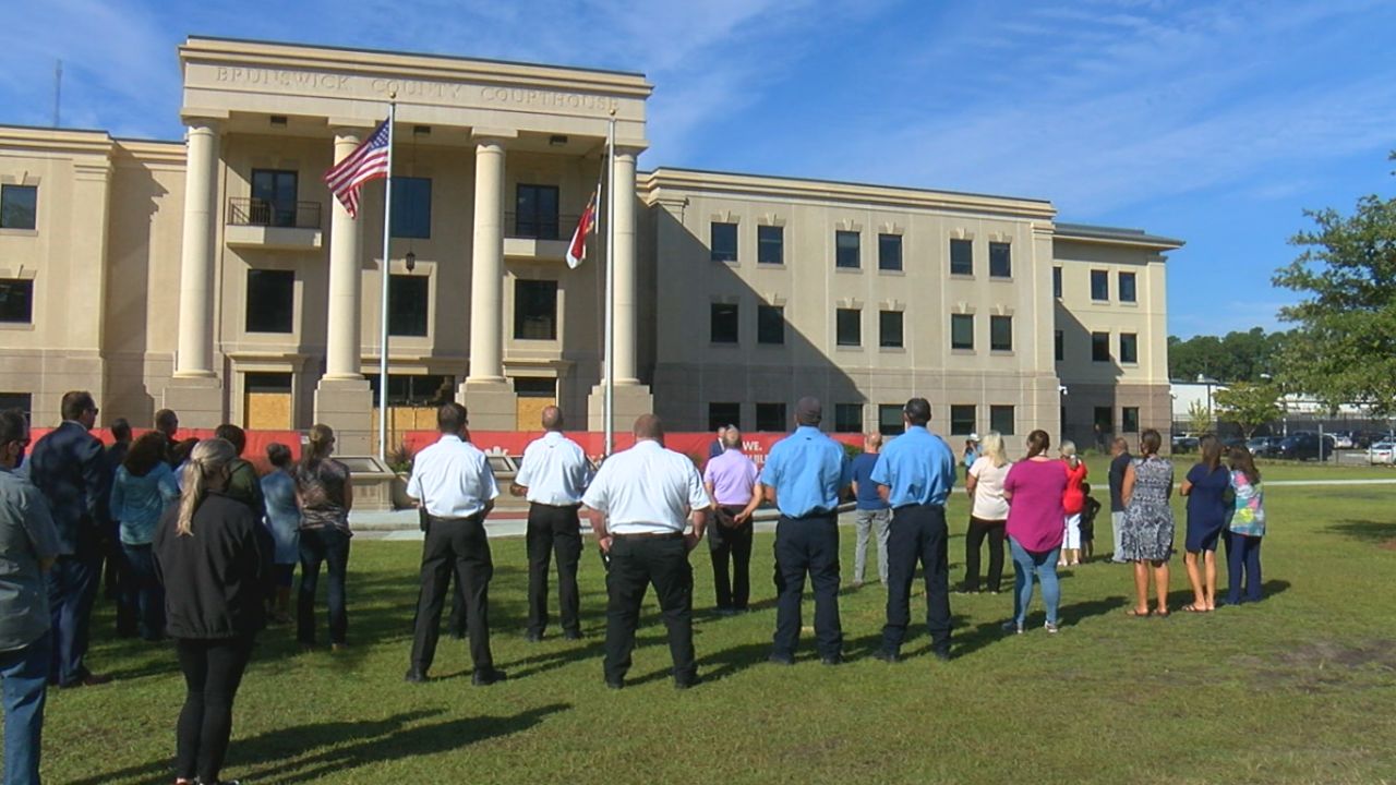 Many people gather at Brunswick County Courthouse for ceremony held in ...