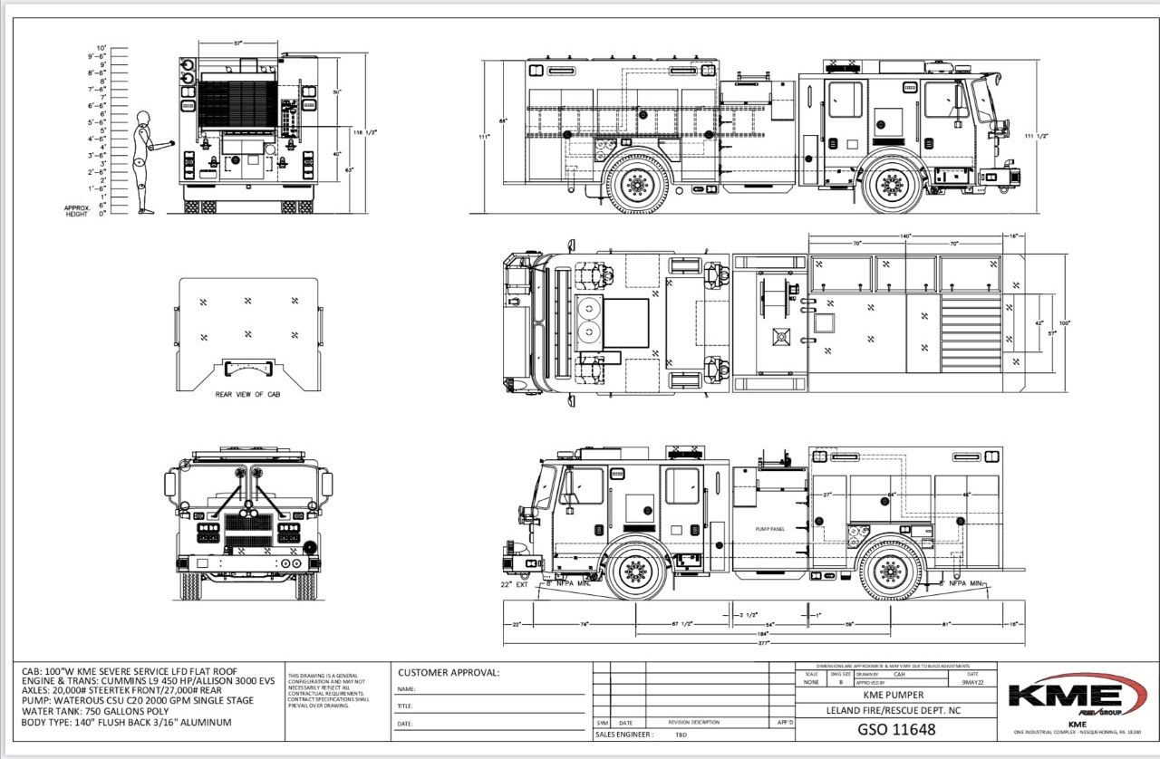 Leland Fire/Rescue officially orders new fire engine - WWAYTV3