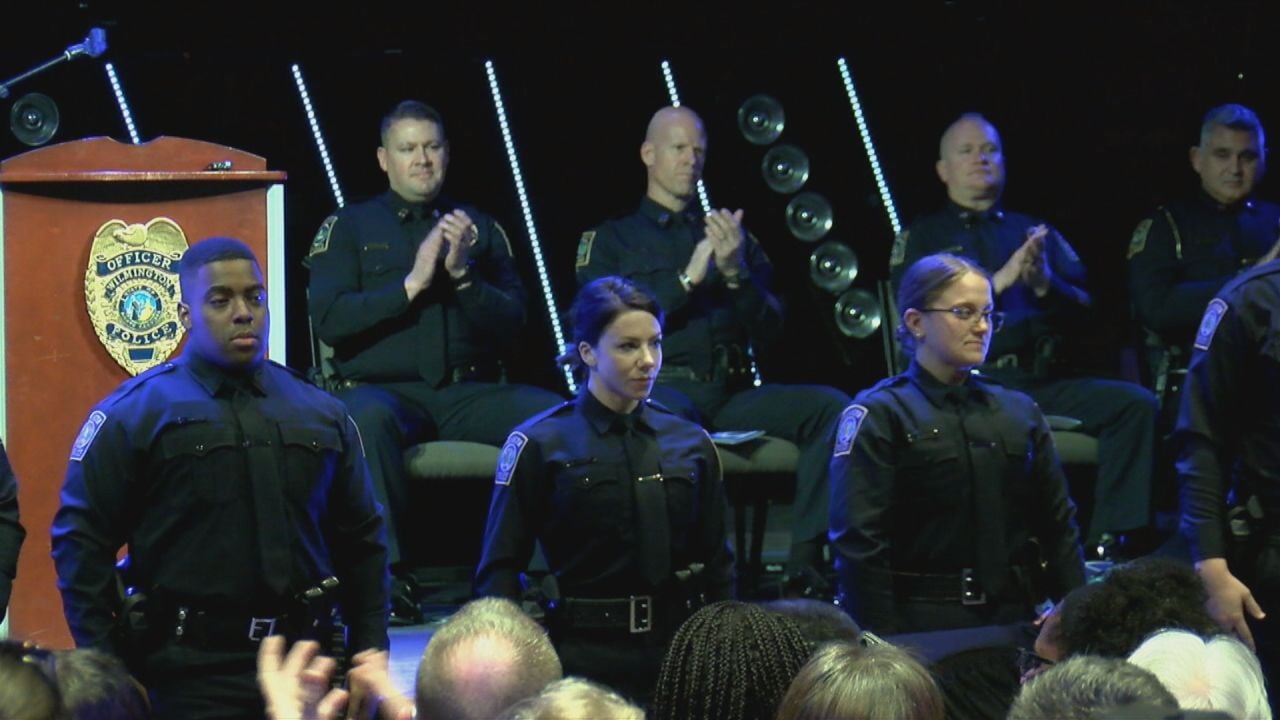 Wilmington Police Department swears in new officers at ceremony - WWAYTV3