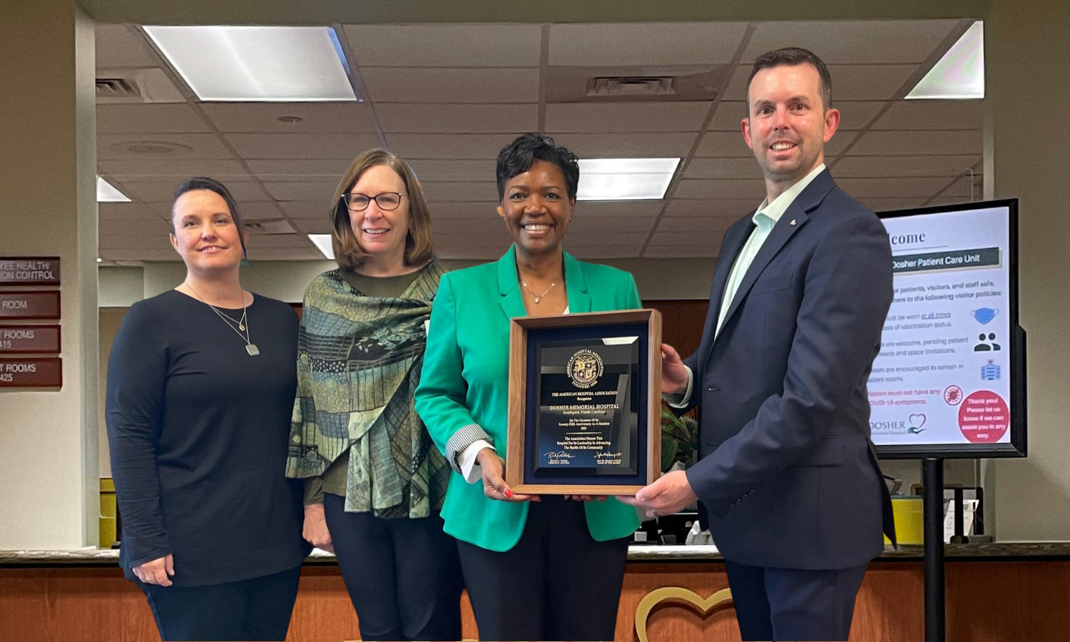 Dosher Memorial Hospital receives 75-year milestone award - WWAYTV3