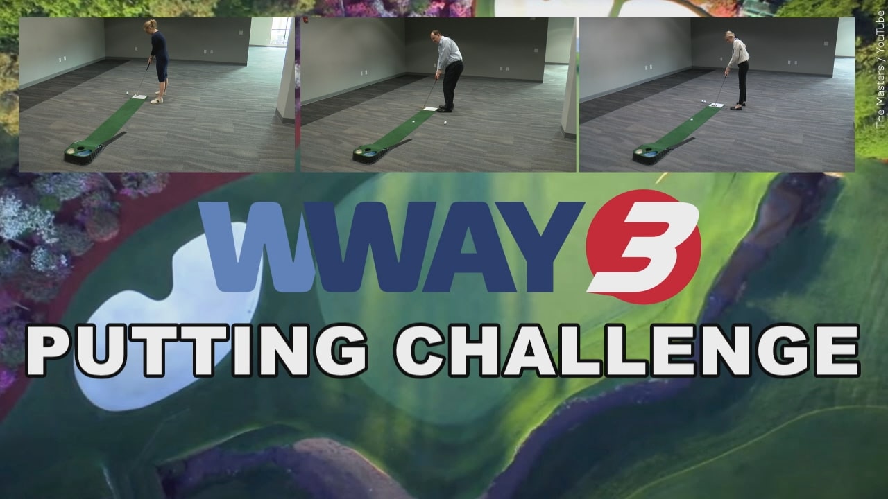 WATCH: WWAY on-air staff take part in station putting challenge ahead ...