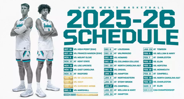 UNCW Men's Basketball finalizes 2025-26 season schedule - WWAYTV3