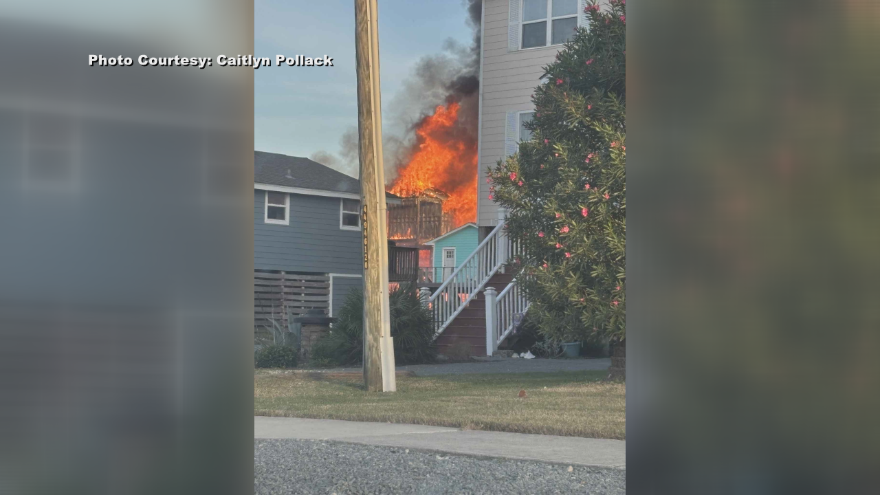 Surf City fire destroys home, injures two firefighters - WWAYTV3