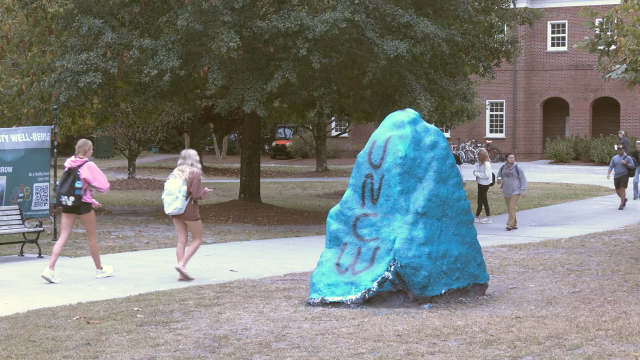 UNCW launches new reservation system for campus spirit rocks - WWAYTV3