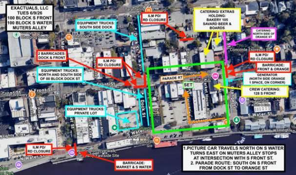 Several downtown Wilmington roads closed for filming and traffic ...