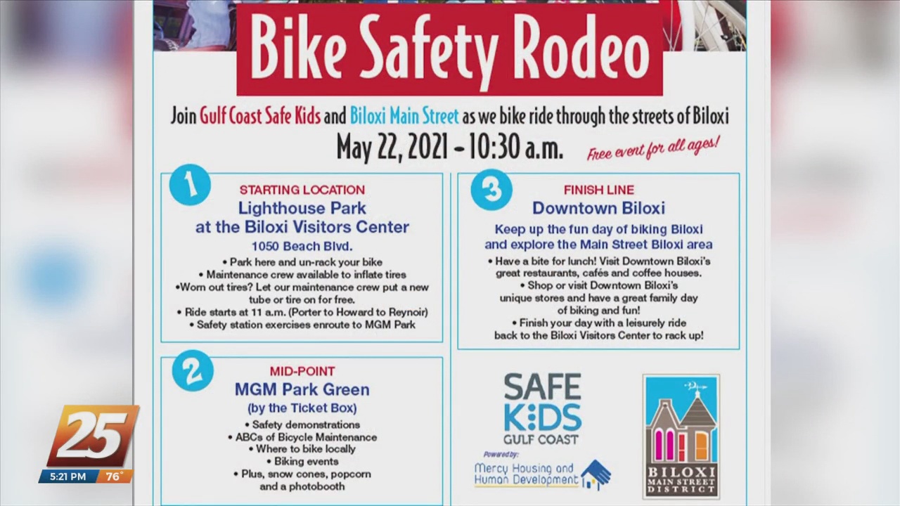 Bike Safety Rodeo set for this weekend in Biloxi - WXXV News 25
