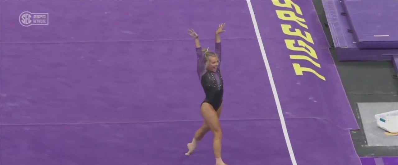 Ocean Springs alum/LSU gymnast Sarah Edwards sets personal best in ...