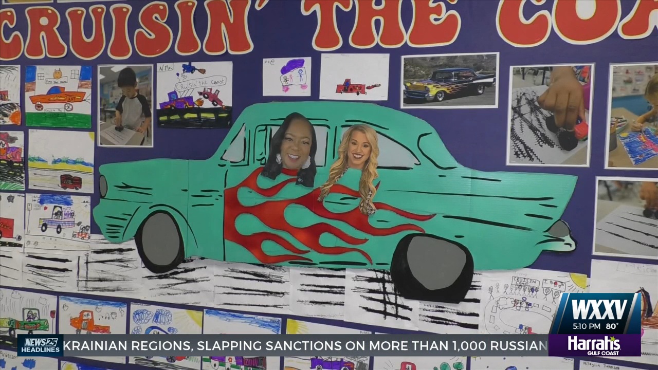 Popps Ferry Elementary students' Cruisin' The Coast art - WXXV News 25