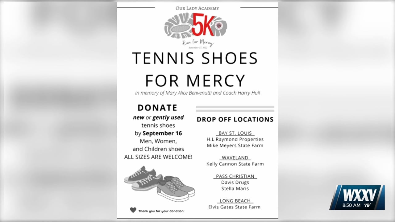 Our Lady Academy 5K Run for Mercy and Tennis Shoe Charity Drive - WXXV ...